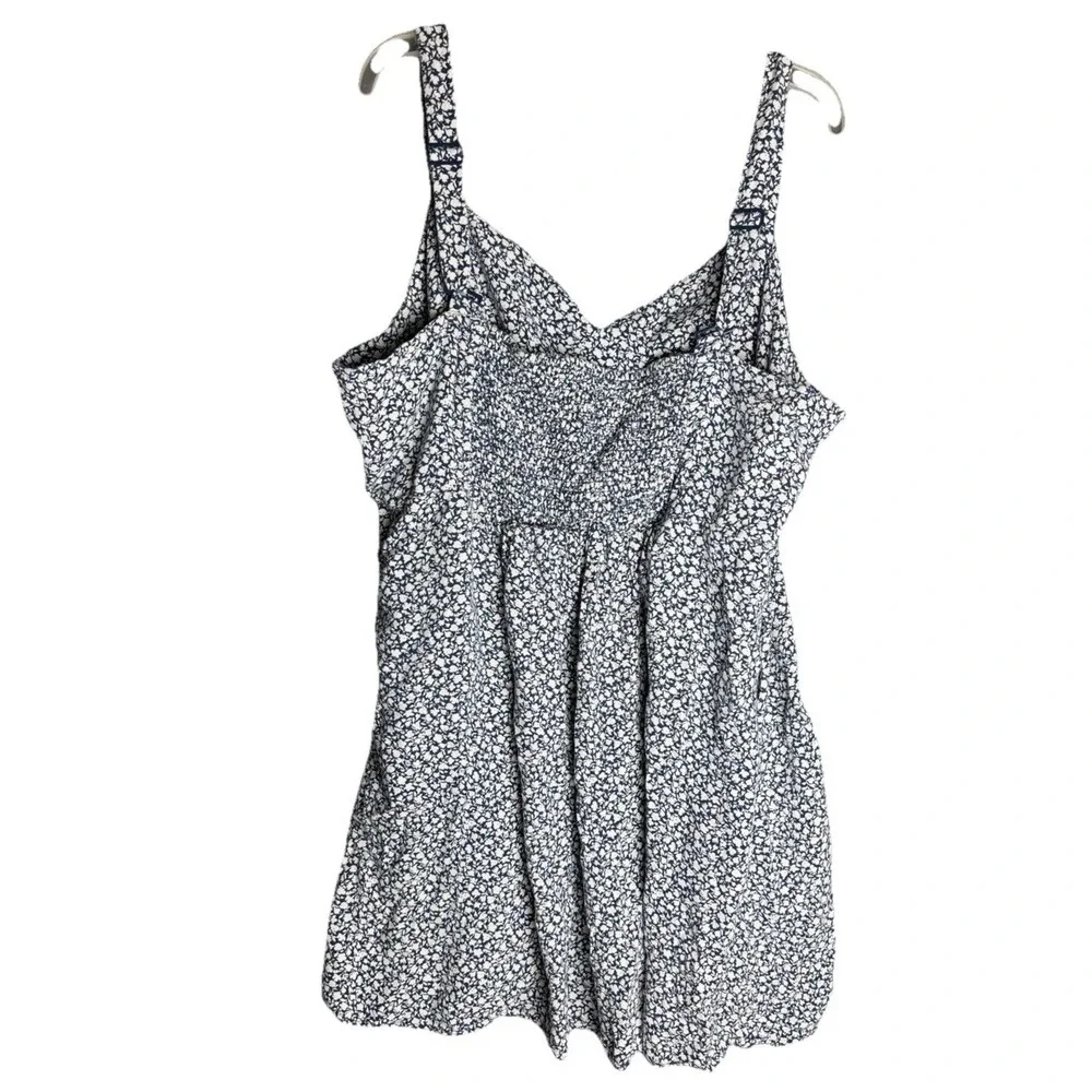 Old Navy | Dresses | Old Navy Xl Navy Floral Mini Dress Adjustable ...